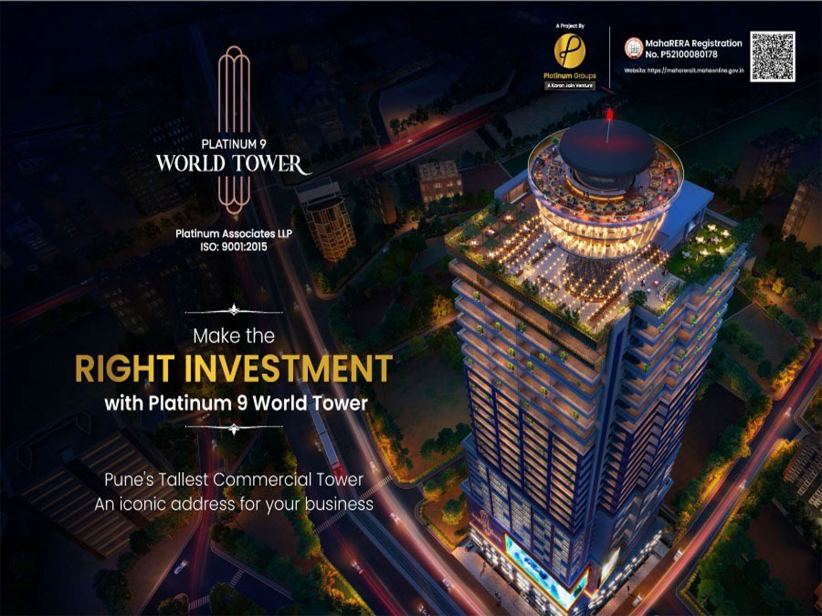 Platinum 9 World Tower Opens in Pune, Redefining Luxury Office Spaces ...